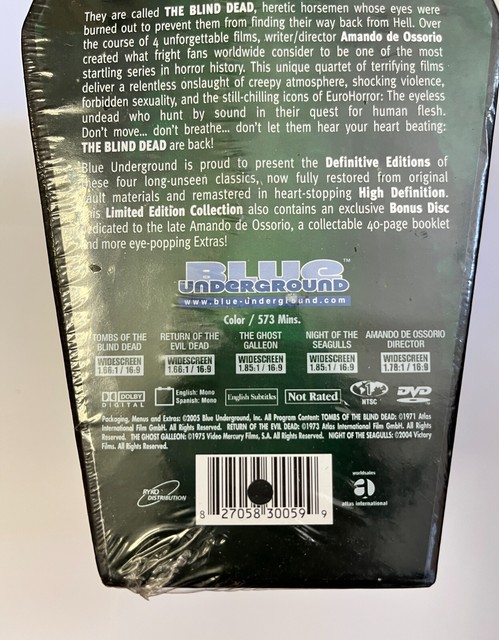 The Blind Dead Collection (DVD, 2005, 5-Disc Set, Limited Edition Uncut ...