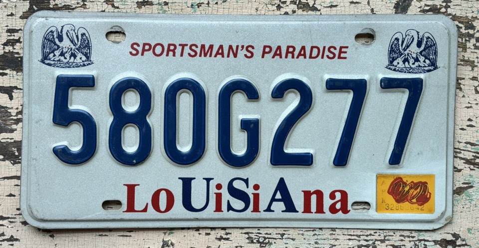 Old LA. Vintage 1980’s Louisiana Sportsman’s Paradise USA license Plate ...