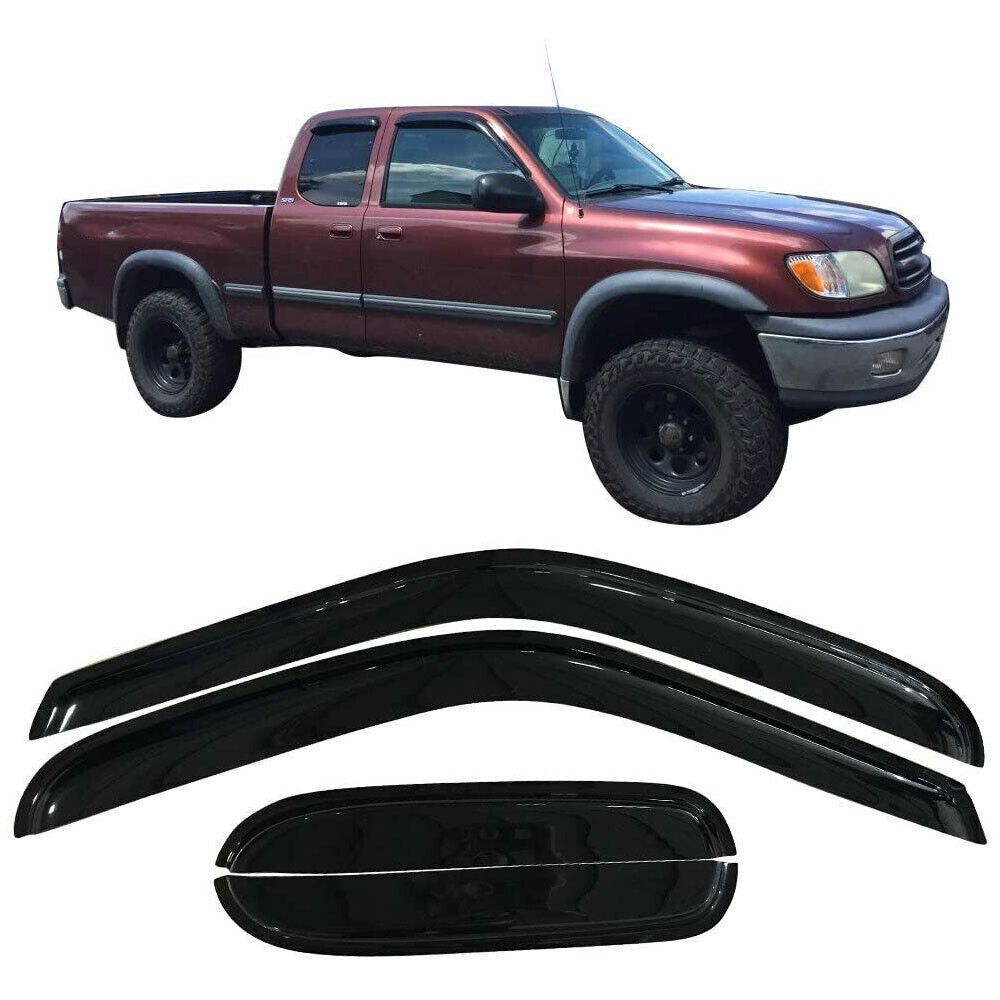 For 2000-06 Toyota Tundra Extended Cab Window Visor Vent Shade Guards ...