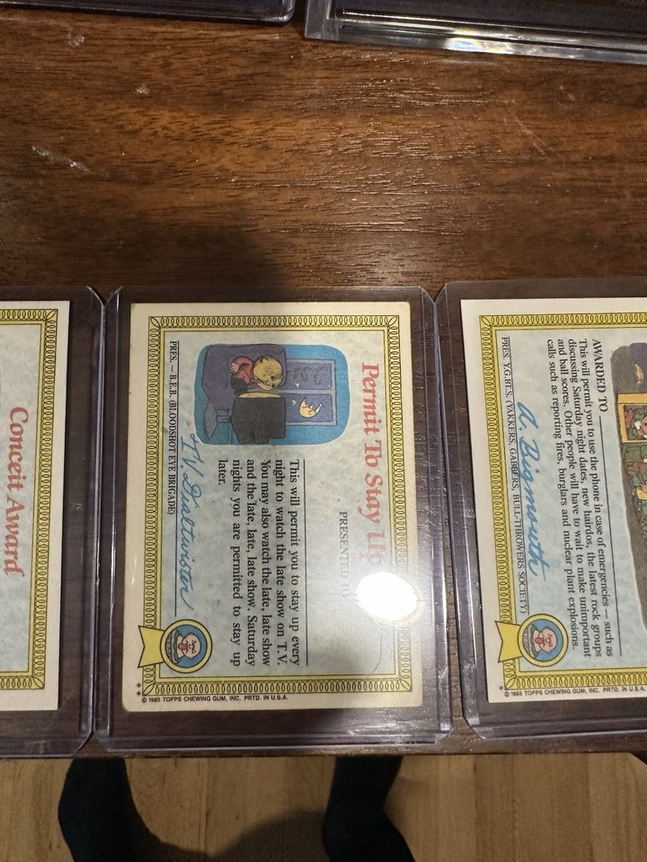 Garbage Pail Kids Vintage Lot of 10 Series 1 Cards GPK 1985 | eBay