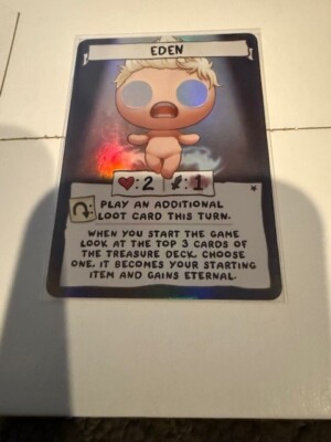 The Binding of Isaac Eden BOI Foil Holo Kickstarter Promo Card Short ...
