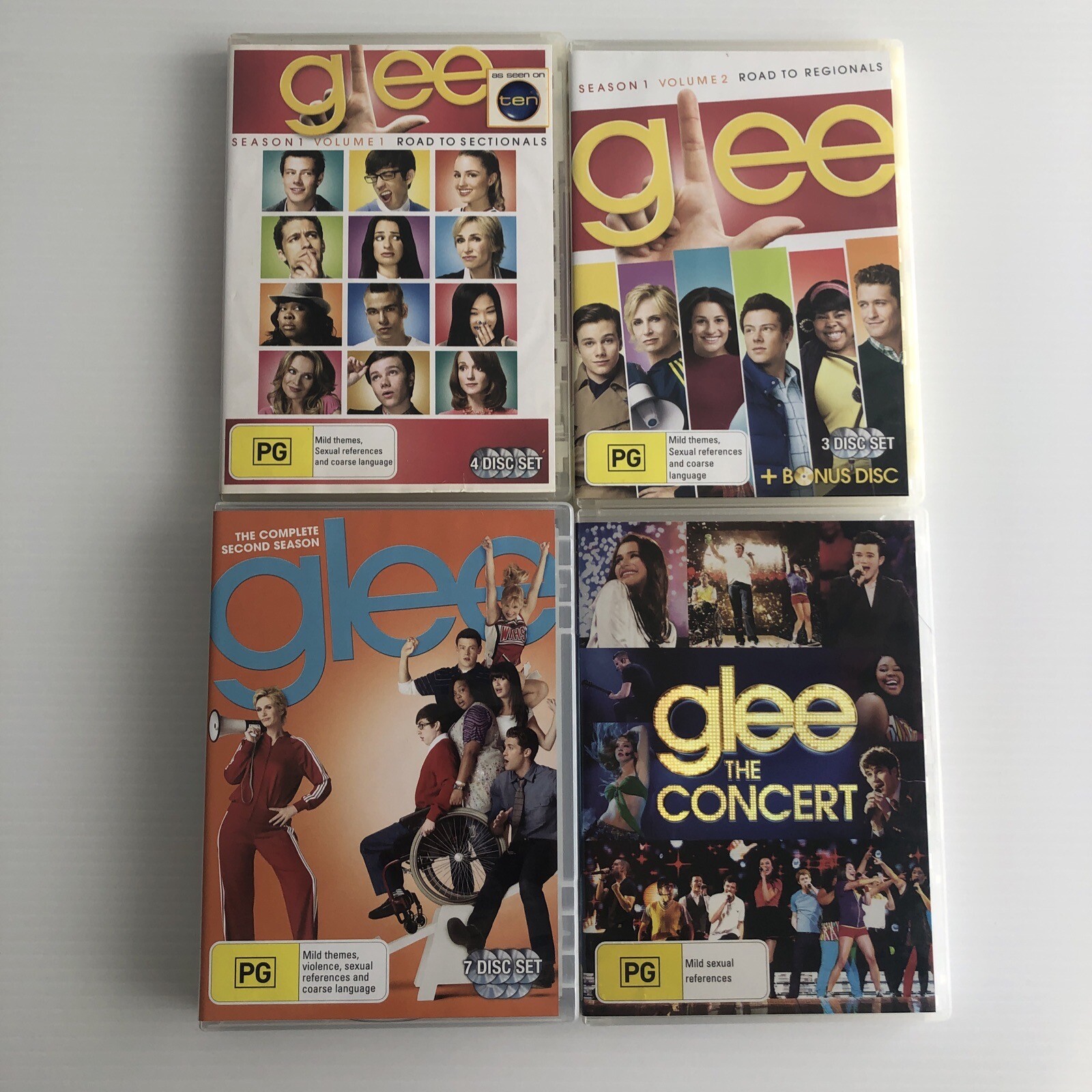 Glee DVD Bundle Complete Season 1 & 2 plus Glee In Concert FREE POSTAGE | eBay