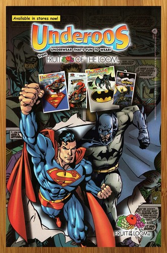 2004 Fruit of the Loom Underoos Print Ad/Poster DC Comics Batman ...