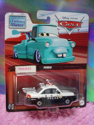 💗 2023 CARS Pixar PATOKAA black/white POLICE As Seen In Tokyo Mater 💗1/ ...