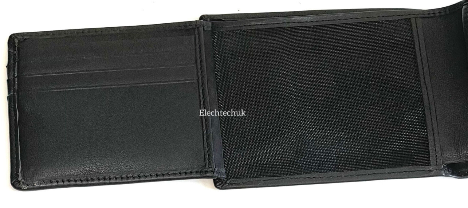 Hugo Boss Men’s AREZZO Trifold Leather Wallet With Coin Pocket Black | eBay