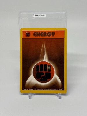 Pokémon TCG card Shadowless Base Set Fighting Energy 97/102 1999 | eBay