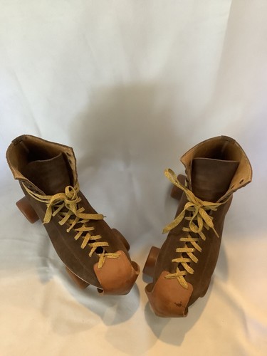 Vintage Norele Roller Skates Sz 10, Zinger Wheels, Suede, Chicago ...