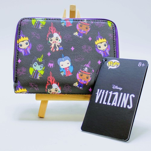 Disney Villains Graphic Print Wallet 4" x 6" - Zip-Around Card & Coin ...