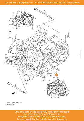 SUZUKI Plate, Oil Guide Lh, 11323-38F00 OEM | eBay UK
