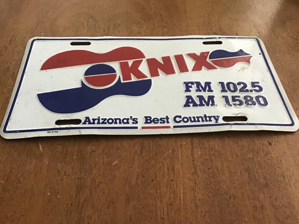 KNIX 102.5 FM Radio Arizona’s Best Country License Plate Booster ...