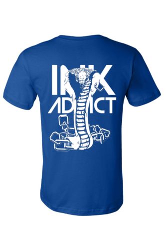 Nouveau T-Shirt InkAddict Ink Rattler Bleu Petit-3XL Limité | eBay