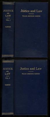 William Armstrong FAIRBURN / Justice and Law 1st Edition 1927 | eBay