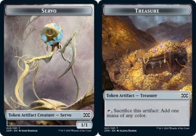 MTG - Servo Token // Treasure Token - Foil - Double Masters - NM ...