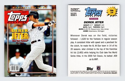 2019 Archives Topps Magazine TM-14 Derek Jeter Yankees Skipper | eBay