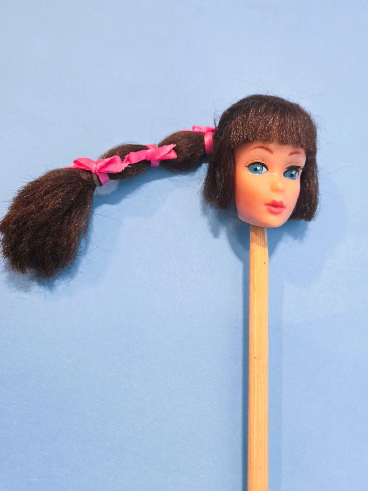 VTG Talking Barbie Doll Head #1115 & Original Knit Pink Top ~ Tagged ...