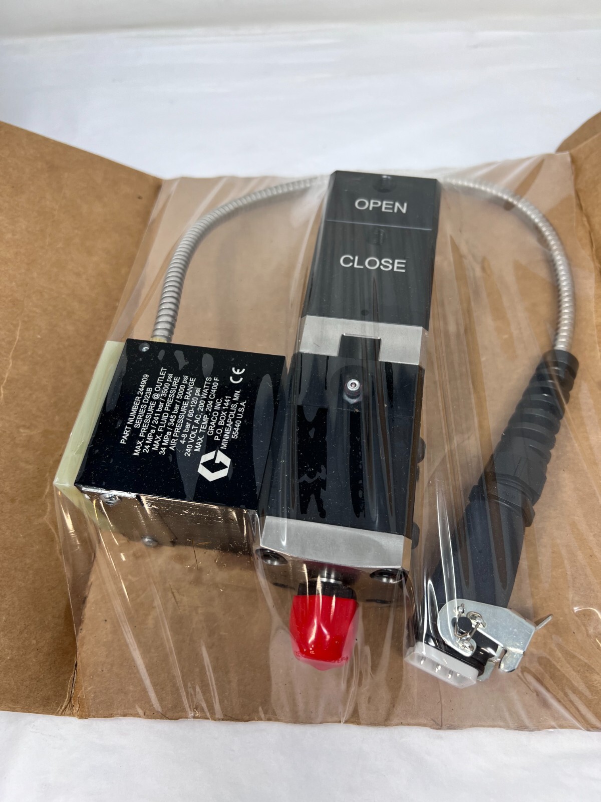 New Genuine OEM Graco Endure Valve HTD 240V, 400 DG 244909 Fast Free ...