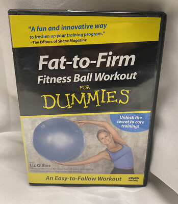Fat To Firm - Fitness Ball Workout For Dummies (DVD, 2004) Exercise ...