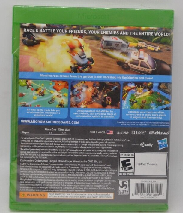Micro Machines World Series Xbox One STILL SEALED! 816819013892 | eBay