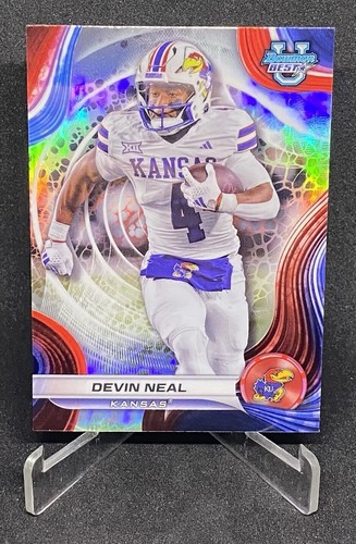 DEVIN NEAL 2024 Bowmans Best U Kansas Jayhawks REFRACTOR CN#49 | eBay