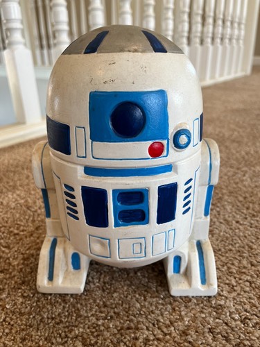 VINTAGE 1980s RARE STAR WARS Ceramic R2-D2 Bank Very Nice Great Plains ...