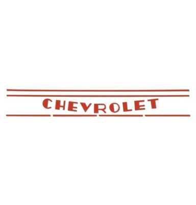 1941-46 Grill Decal - Chevrolet - Red for Chevy Truck | eBay