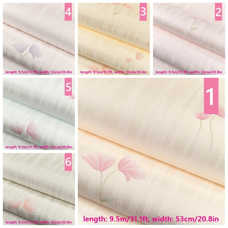 9.5M Wall Sticker Floral Printed Wallpaper Living Room Decor Easy ...