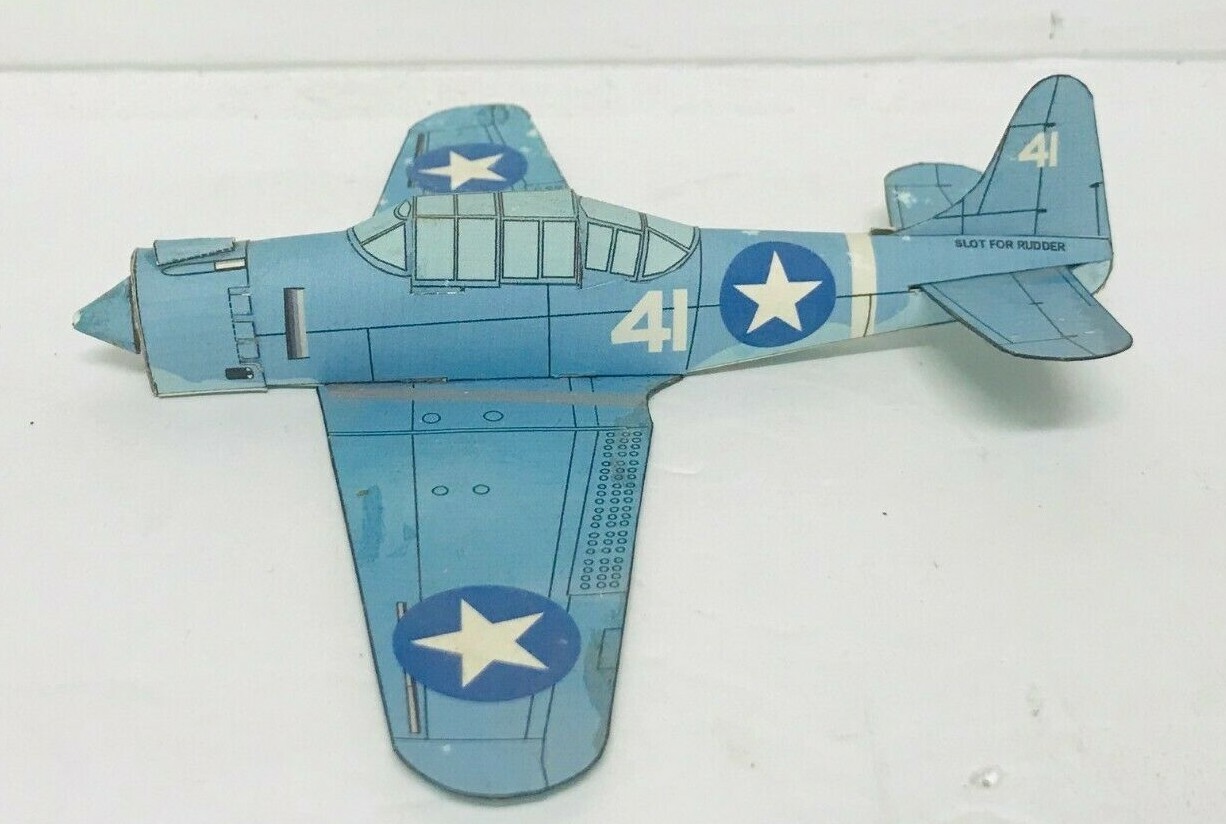 PAPER AIRPLANE DOUGLAS SBD DAUNTLESS Model Assembled | eBay
