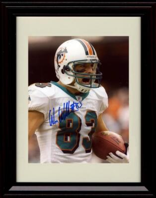 Unframed Wes Welker - Miami Dolphins Autograph Promo Print - Holding ...