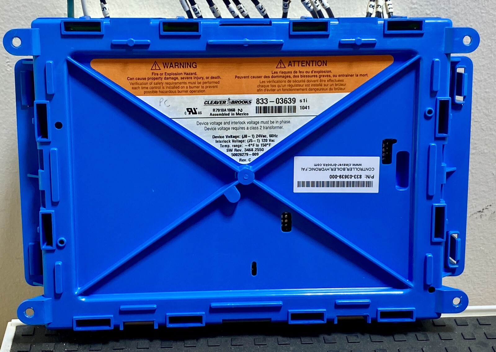 CLEAVER BROOKS FALCON BOILER CONTROLLER 833-03639 (833-3639) Plus ...