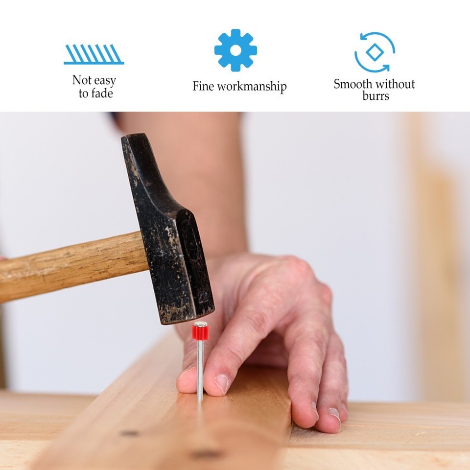 100 Pcs Cement Wall Nails Steel Nails Point Tip For Concrete And Nail ...