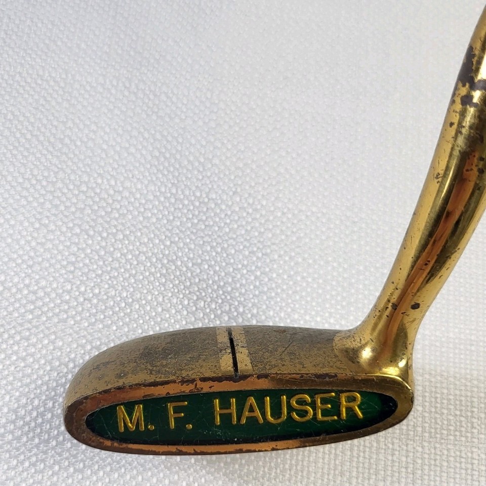Alum Alloy by Axaline Mallet Golf Putter Gold Brass Black M.F. Hauser ...