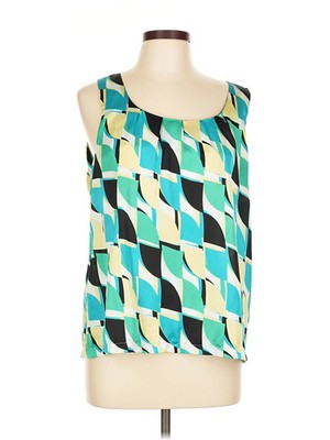 Dana Buchman Women Green Sleeveless Blouse L | eBay