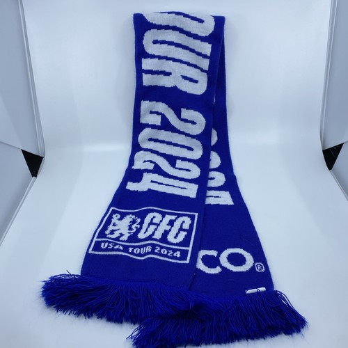Chelsea Football Club Scarf CFC USA Tour 2024 Blue White Premier League ...