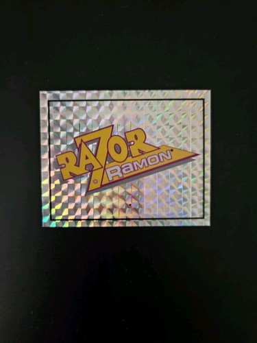 1993 Hologram WWF Razor Ramon Logo Merlin WWE Wrestling Sticker Foil ...