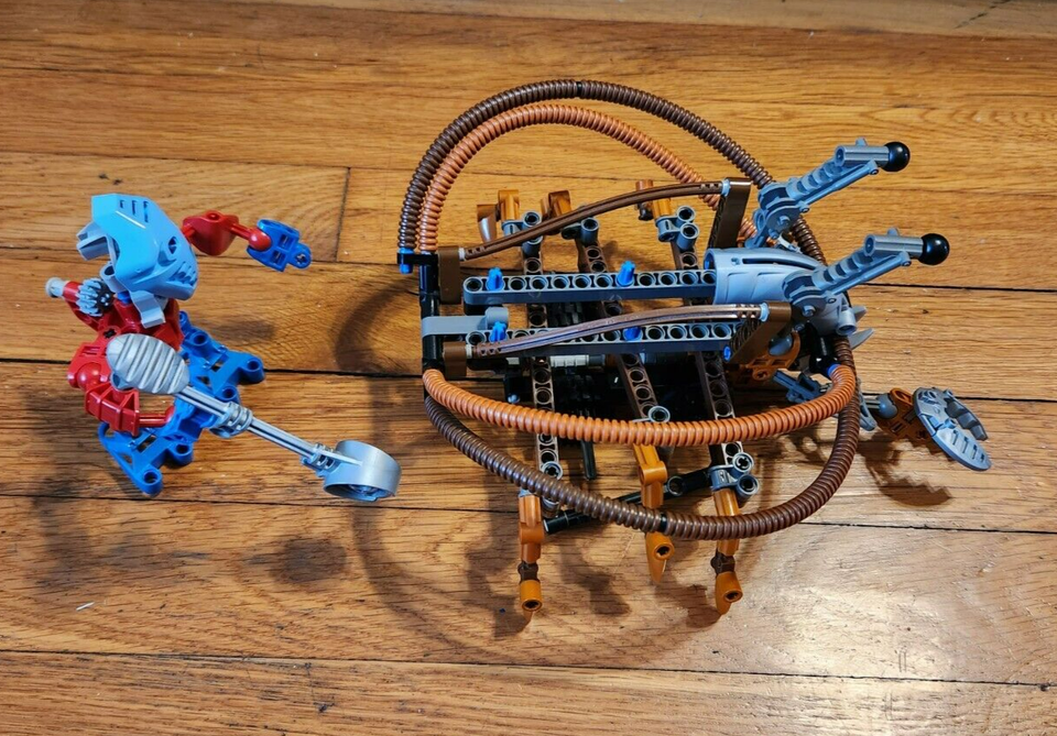 Lego Bionicle Lot:COMPLETE 2003 Makuta(8593)Jaller&Gukko(8594)Takua ...