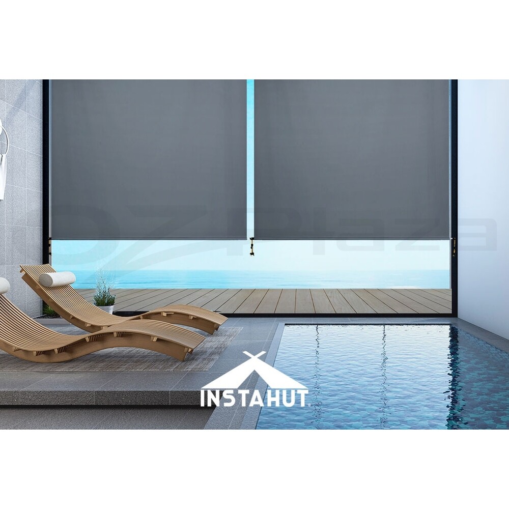 Instahut Outdoor Blinds Roll Down Awning Canopy Retractable Window 2 ...