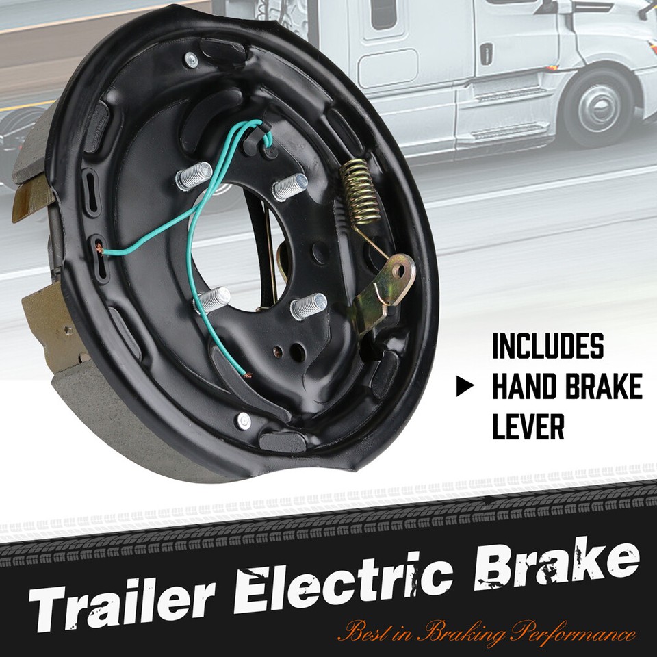2-Piece 10inch Trailer Caravan Electric Brake Backing Plates & Park ...
