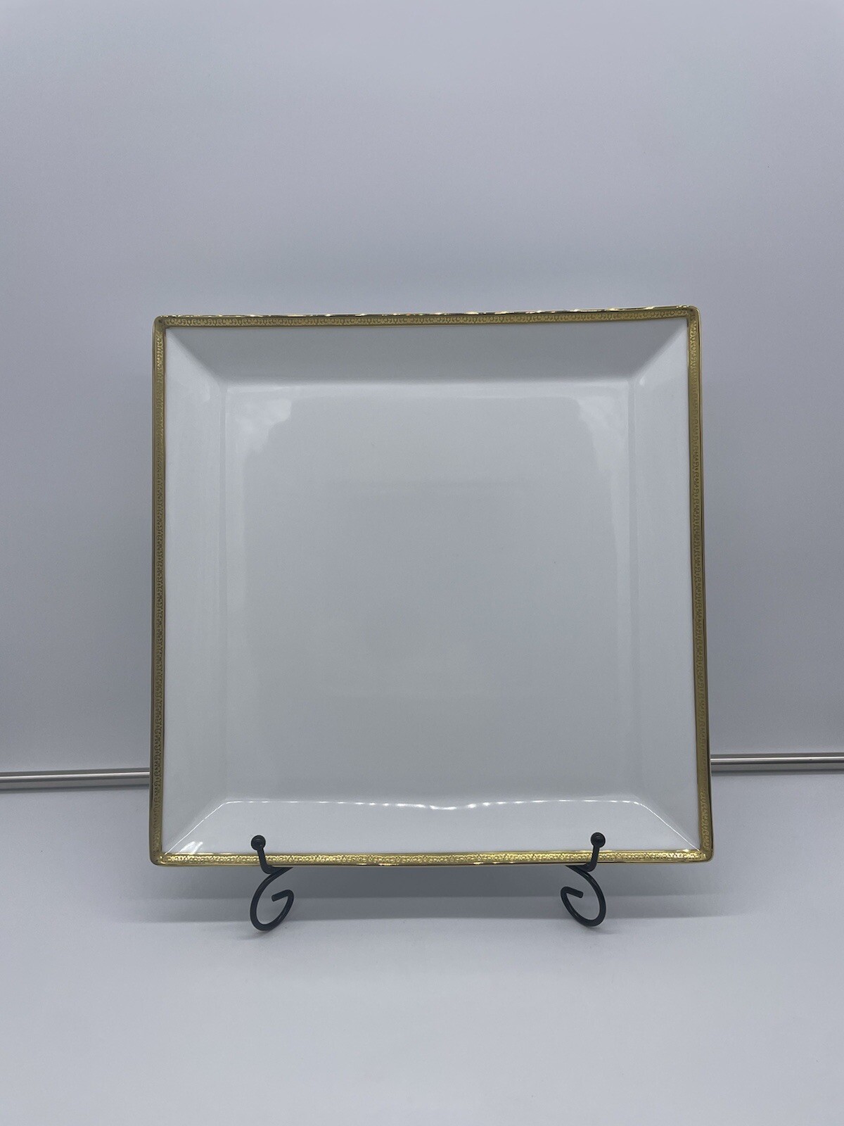Charter Club Grand Buffet Gold Square Serving Platter - 12” White Gold ...