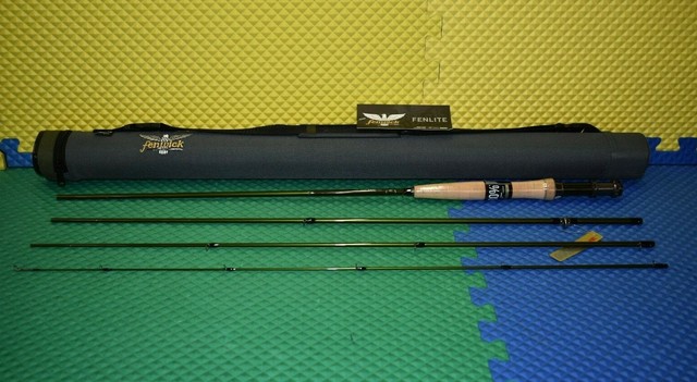 Fenwick Fenlite 9'0" #5 WT 4 PC Fast Action Fly Rod With Tube/case for ...