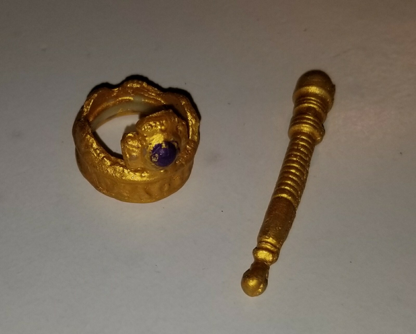 MACHO KING CROWN & SCEPTRE WWF SERIES 2 HASBRO REPRODUCTION REPLICA WWE ...