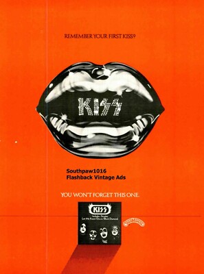 1974 Kiss Debut "Kiss" Album Release Music Industry Promo Reprint Ad | eBay