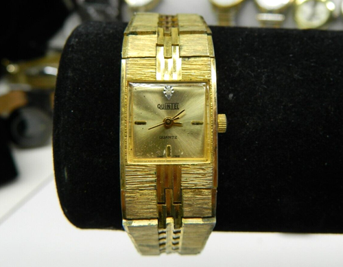 Vintage Quintel Gold tone Lady's watch/wristwatch | eBay