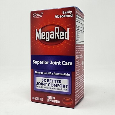 Schiff MegaRed Superior Joint Care, 60 Softgels | eBay
