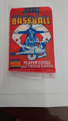 1988 Score Baseball Cards Unopened Pack Factory Sealed 17 cards/pack | eBay