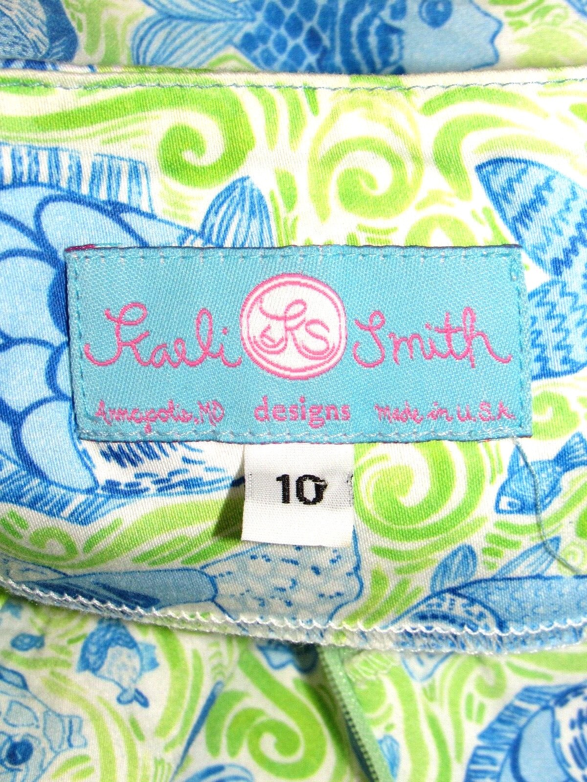 KAELI SMITH Colorful Fish Print Ladies Mini Skirt SZ 10 | eBay