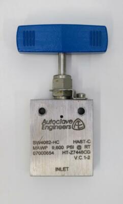 Autoclave Engineers SW4082-HC Two Way Angle Valve, Hastelloy C, MAWP ...