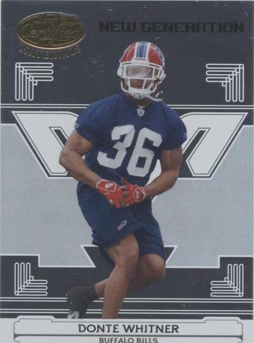 2006 Leaf Certified Materials - New Generation Donte Whitner #161 /1000 ...