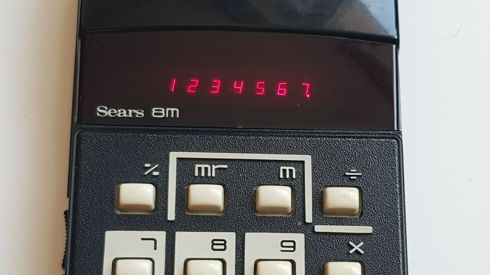1973 vintage Sears M8 Red Led CALCULATOR Rare | eBay