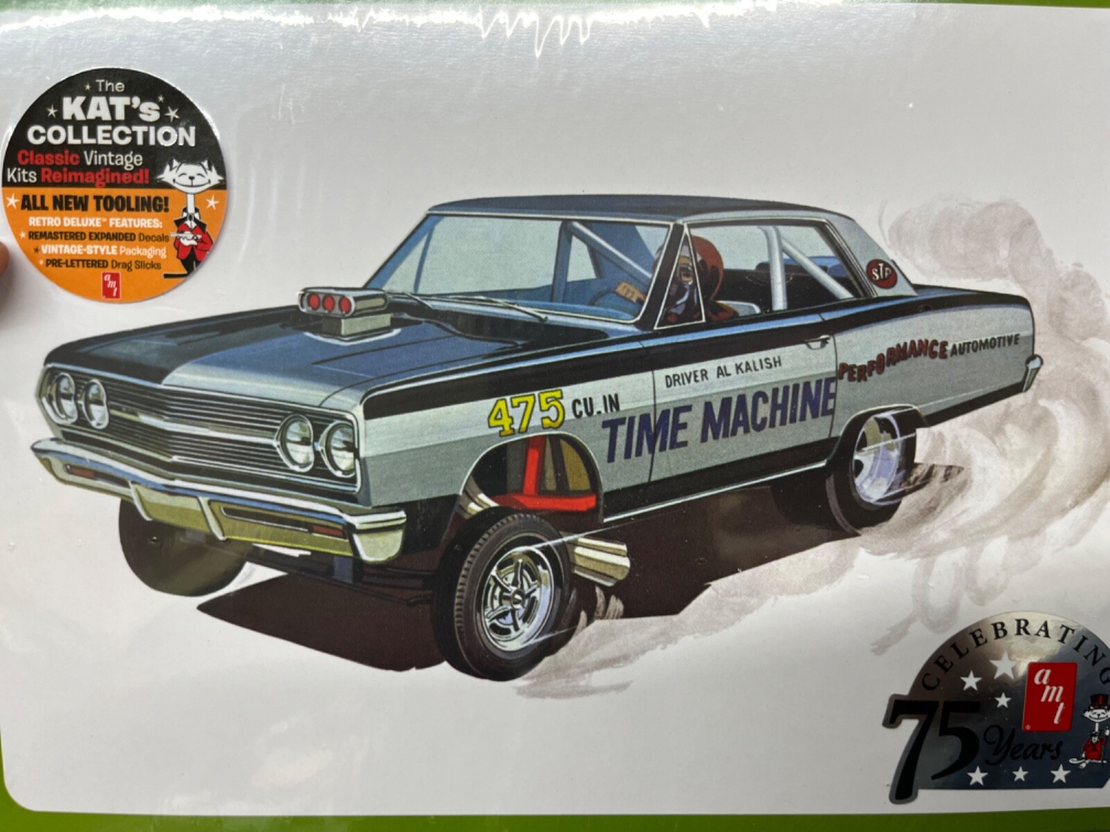 Amt 1302 1965 Chevy Chevelle Time Machine AWB 1:25 SCALE MODEL Kit McM ...