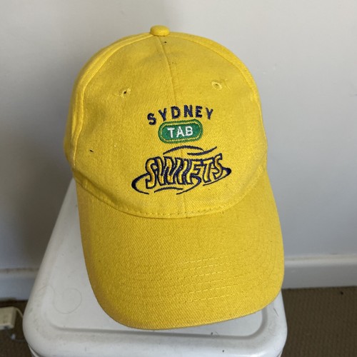 Sydney Swift's Netball Hat Yellow 2000s Embroidered Cotton One Size ...
